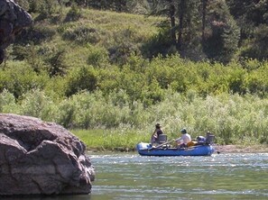 Dearborn River Log Cabin with 3/4 mi River Frontage & 72 Acres to Roam ...