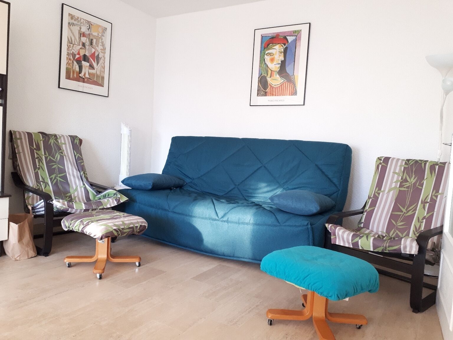 Golfe Juan, 150 M Vom Strand Entfernt, F2, Hell, 43m2, Balkon 14m2, Meerblick + Garage - Vallauris