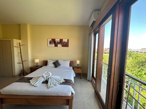 Quarto Duplo Standard | Wi-fi grátis, roupa de cama fornecida 