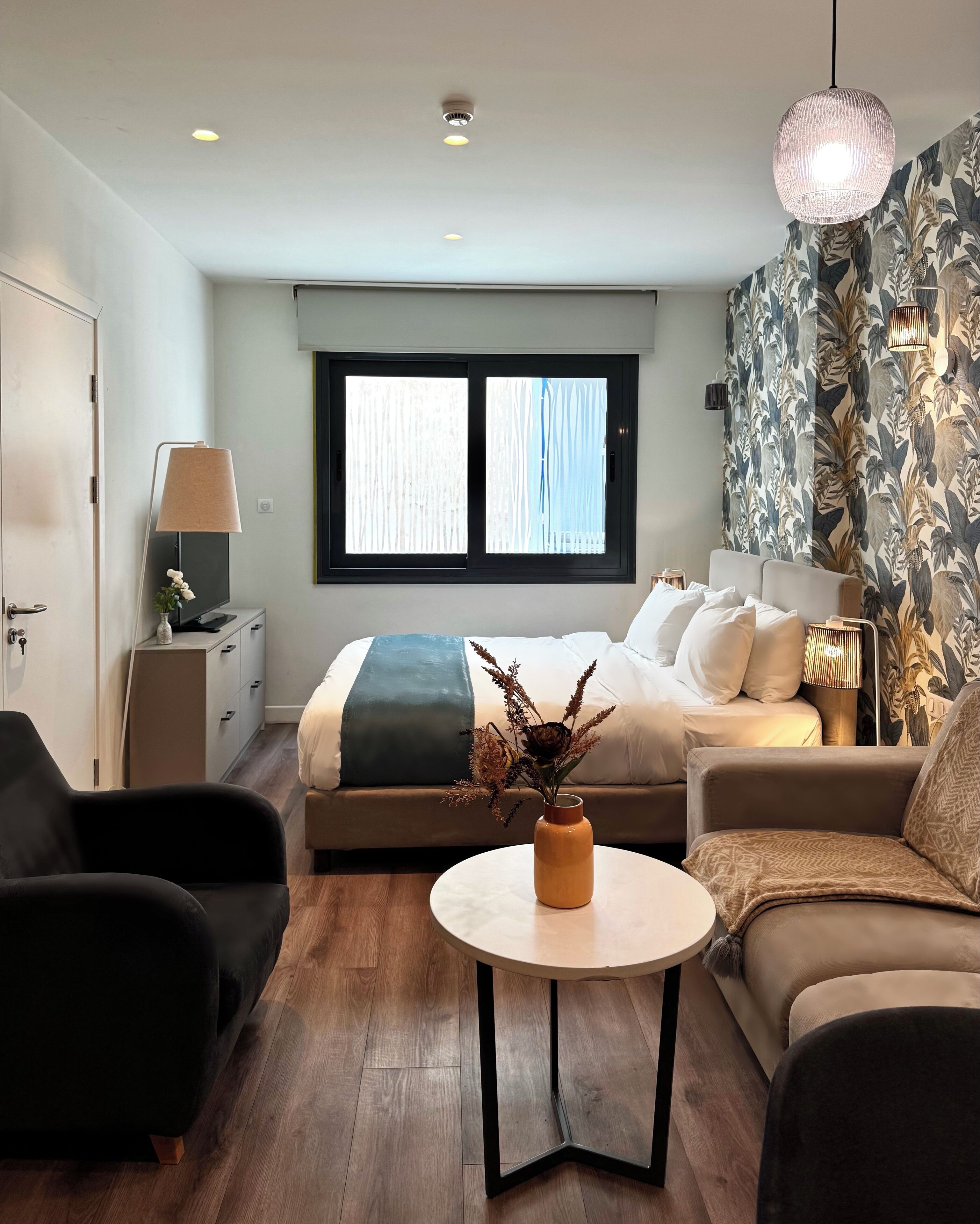 Suíte júnior | 1 quarto, roupas de cama de algodão egípcio, roupas de cama premium