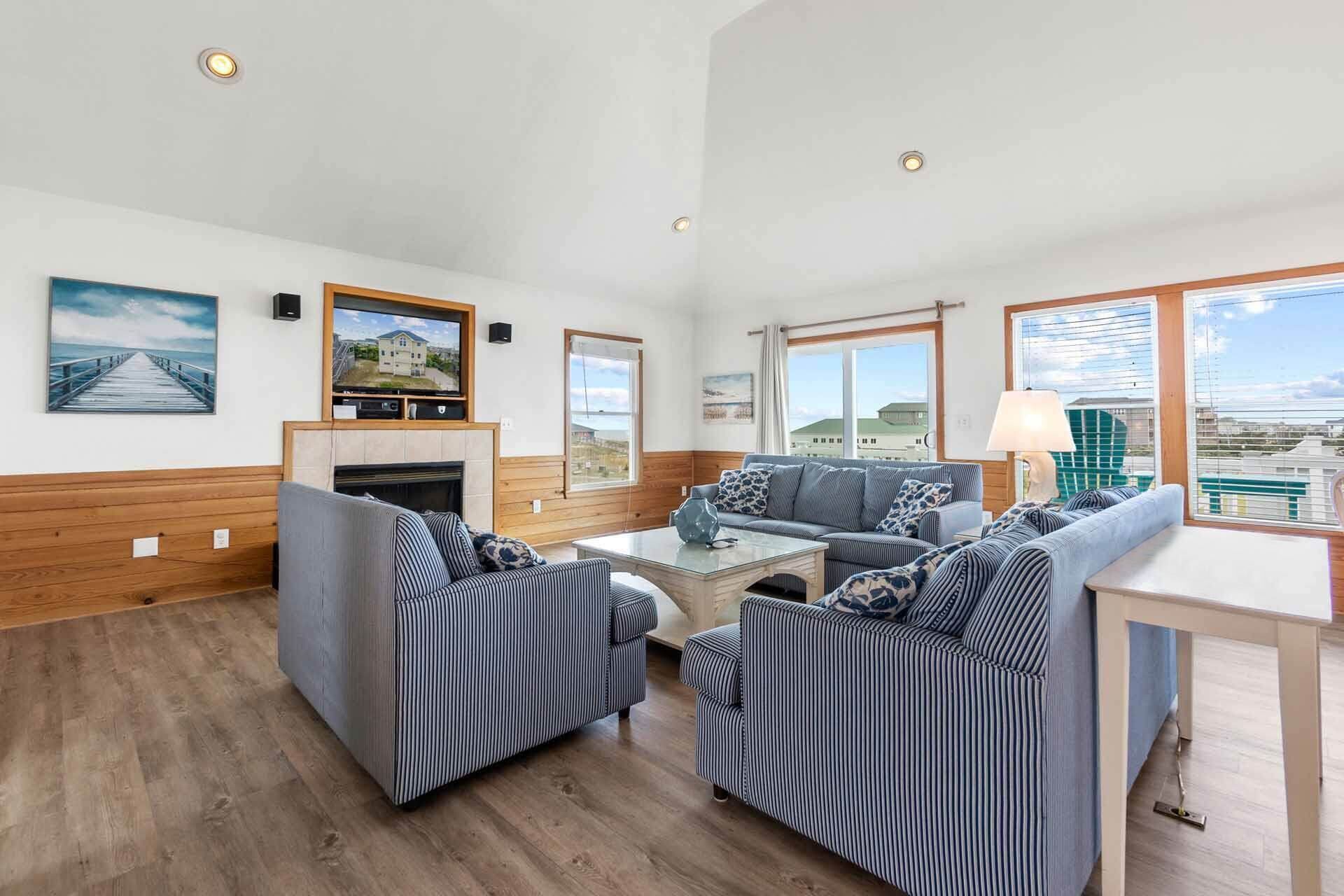 Oceanview Home In Avon W/ Private Pool, Hot Tub, Game Room, Home Theater System - Avon, NC