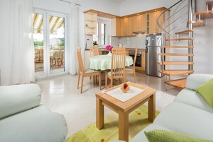 Apartamento galeria, vista para o mar | Roupas de cama premium