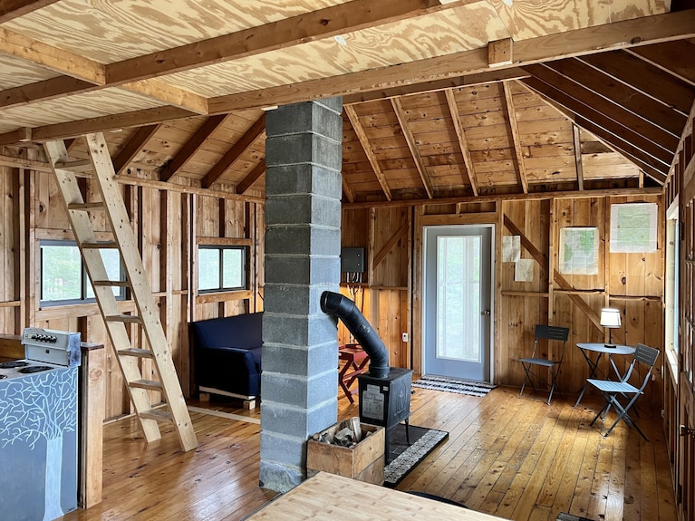 Bring Everything To Camp Minus The Tent At Our Little Cabin. - Maine