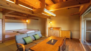 Quarto em estilo japonês, 2 quartos, não fumadores (Hamaya Hanare) | Cofre no quarto, secretária, Wi-fi grátis, roupa de cama fornecida 
