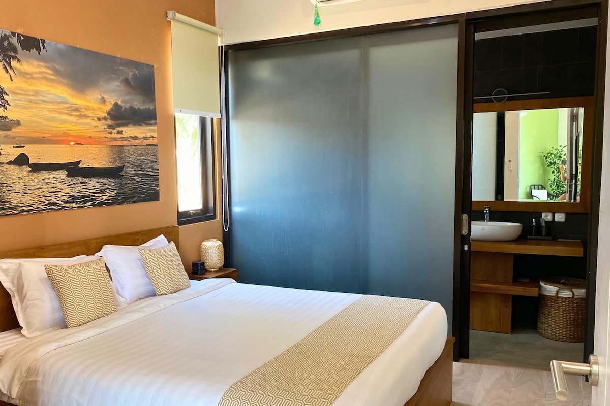 Vila executiva | 2 quartos, escrivaninha, cortinas blackout, Wi-Fi de cortesia