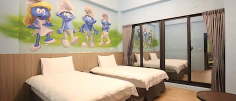 Quarto casal conforto, 2 camas de solteiro, para não fumantes | Cortinas blackout, Wi-Fi de cortesia