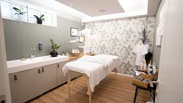 Salas para tratamentos a dois, tratamentos corporais, massagens suecas