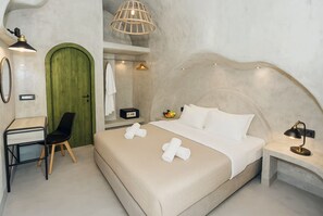 Vila exclusiva, 2 quartos, banheira de imersão, vista para o mar | Roupas de cama de algodão egípcio, roupas de cama premium