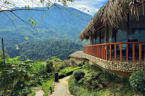 Quarto Duplo ou Twin Design, vista para a montanha | Terraço/pátio interior