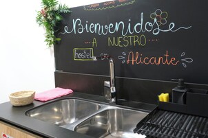 Espaço de cozinha compartilhada