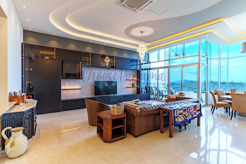 Penthouse 24o Diseño úNico 2 Balcones Vista Al Mar - Panama City