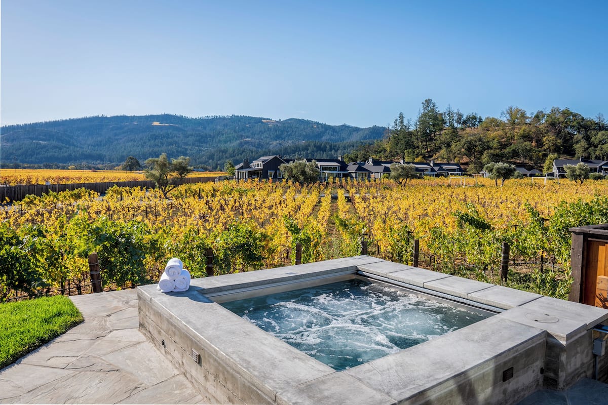Vila premier, 3 quartos, banheira de imersão (Vineyard and Mountain) | Terraço/pátio