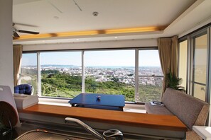 Casa, 1 quarto, banheira de hidromassagem, vista para o oceano | Sala | TV de ecrã plano 