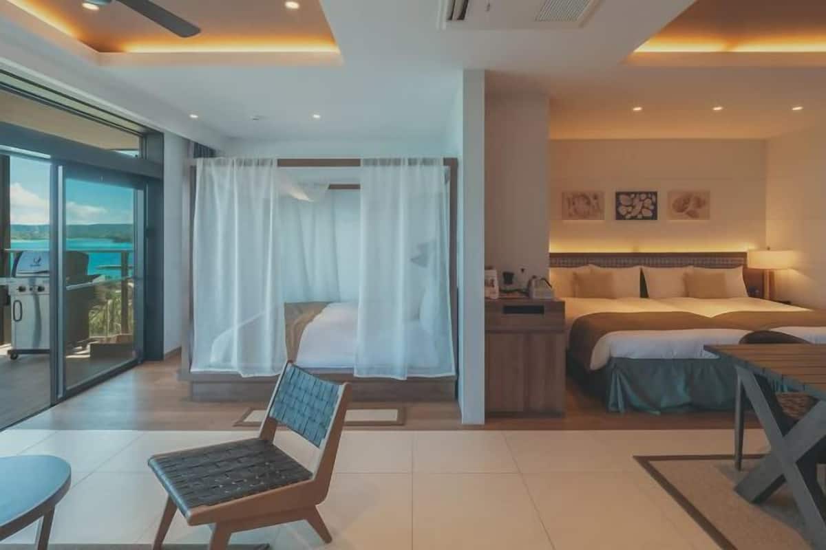 1 quarto, edredões de penas, minibar, cofre no quarto