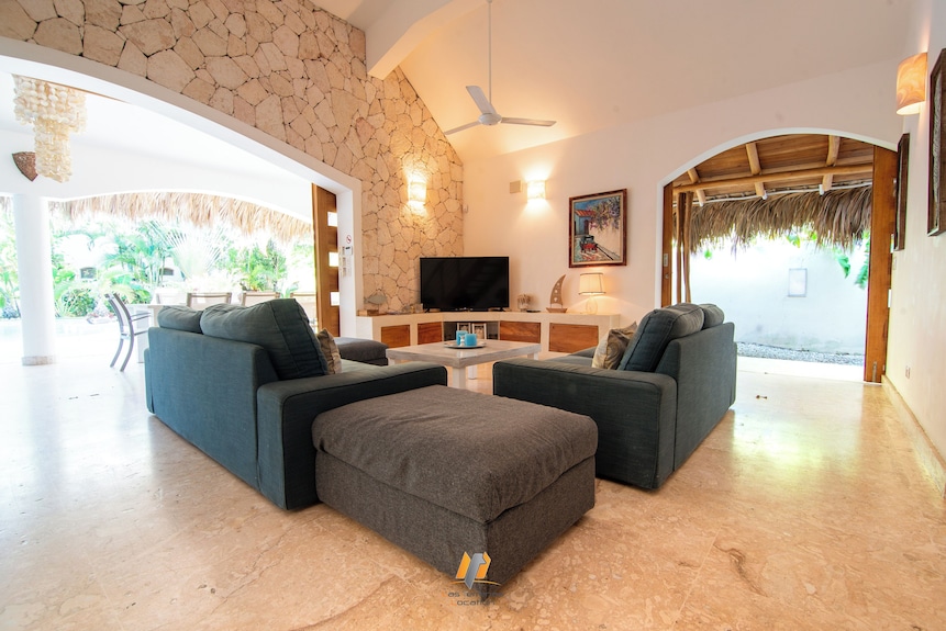 Caribbean Villa / Private Pool-jacuzzi / 200m Beach-restaurants / Free Wifi - Dominican Republic