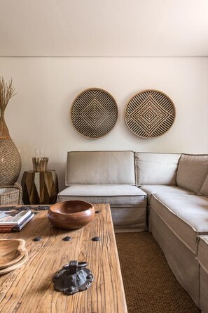 Quarto luxo | Área de estar | TV de tela plana