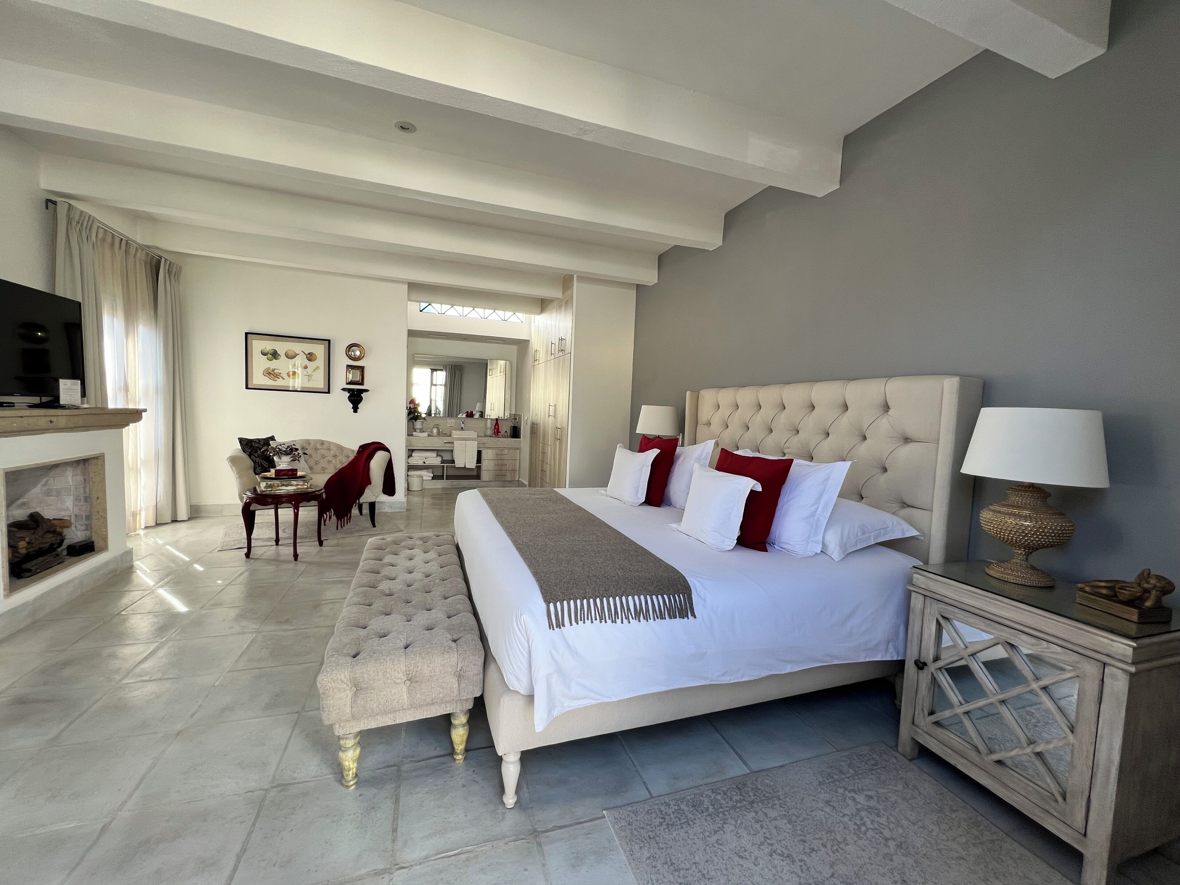 Suíte grand, 1 cama King, vista para a cidade | 1 quarto, roupas de cama de algodão egípcio, roupas de cama premium