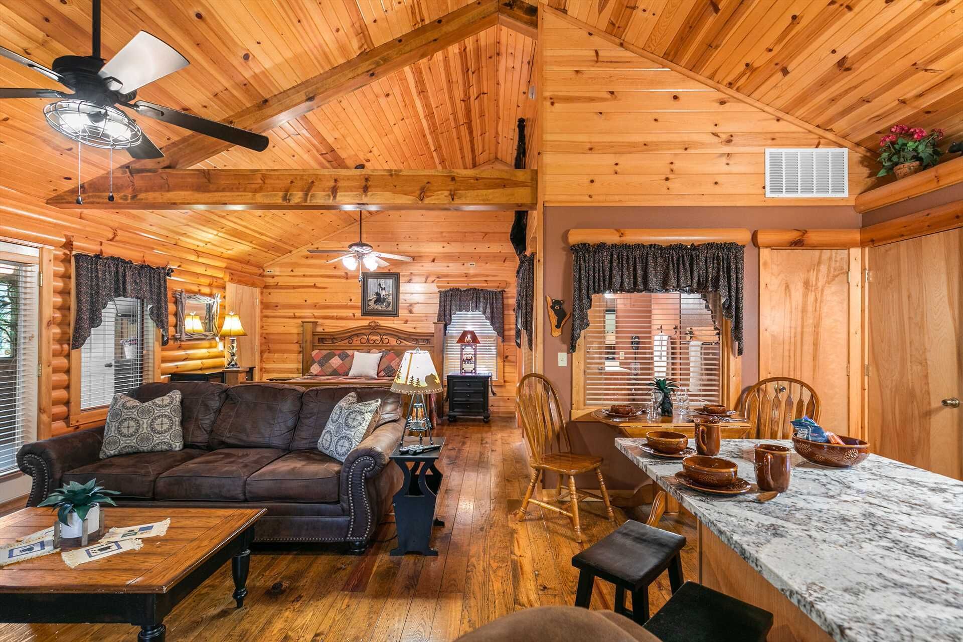 Luxury Cabin ! King Bed, Full Kitchen, Fireplace, 3 Pools! | A1 - Branson, MO