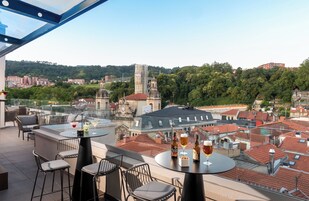 Terraço no piso superior