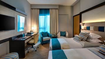 1 quarto, roupas de cama premium, frigobar, cofres nos quartos