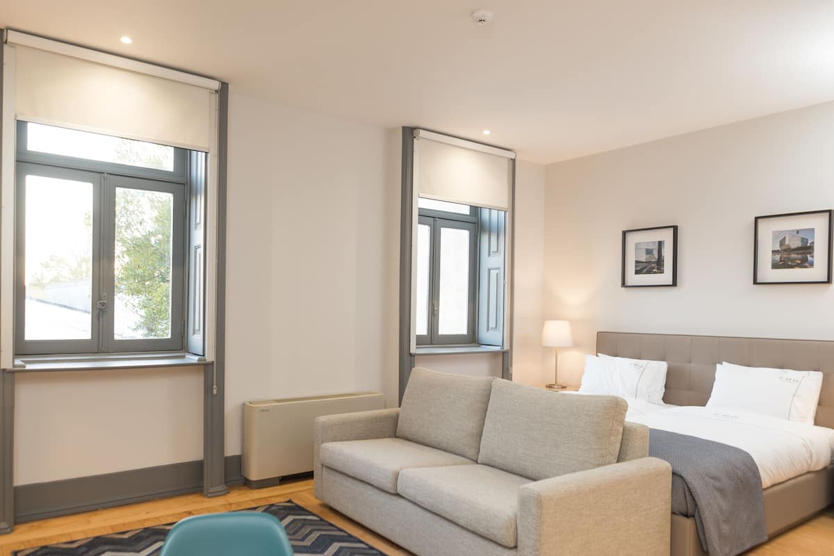 Estúdio, vista para o jardim (6) | Cofre no quarto, Wi-fi grátis, roupa de cama fornecida