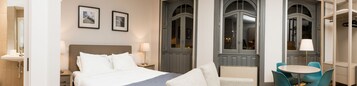 Estúdio, vista para a cidade (3) | Cofres nos quartos, Wi-Fi de cortesia, roupa de cama