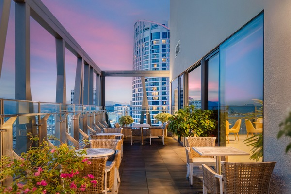 Terraço no piso superior