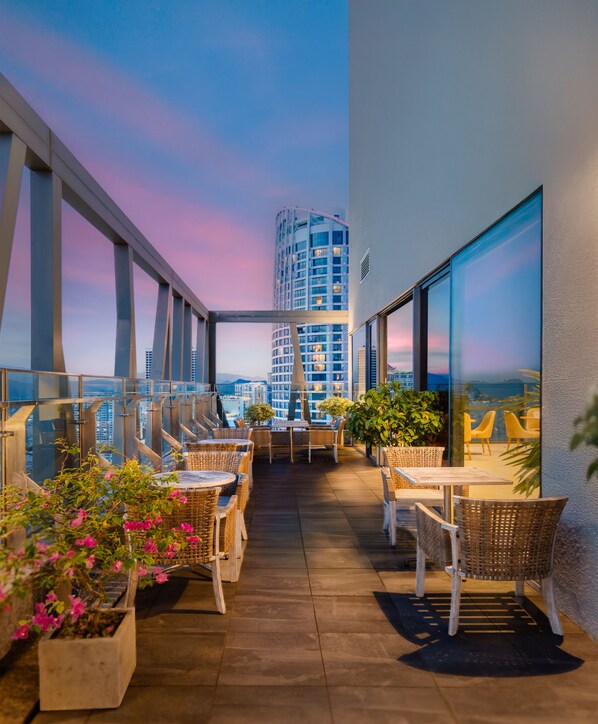 Terraço no piso superior