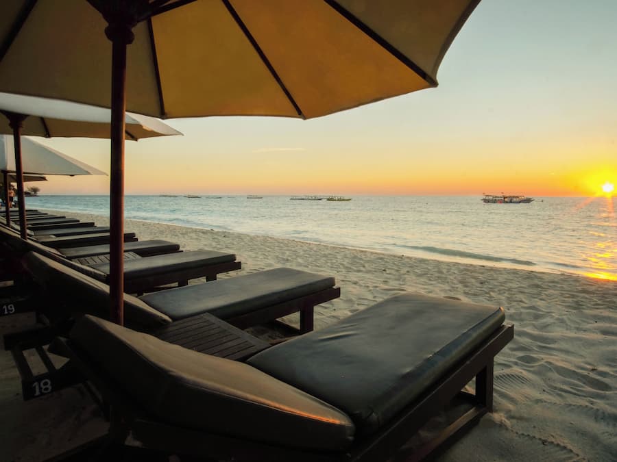 Quarto casal luxo, vista para o mar | Deque