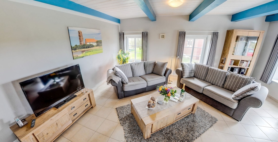 5 Sterne Ferienwohnung Unter Reet In Ruhiger Lage Mit Einzigartigem Ausblick - Hooge