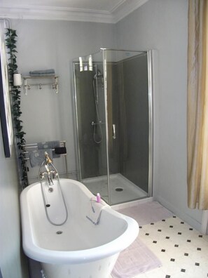 Suite Familiar, 2 quartos (Maréchal) | Casa de banho | Um secador de cabelo, toalhas fornecidas, sabão, papel higiénico 