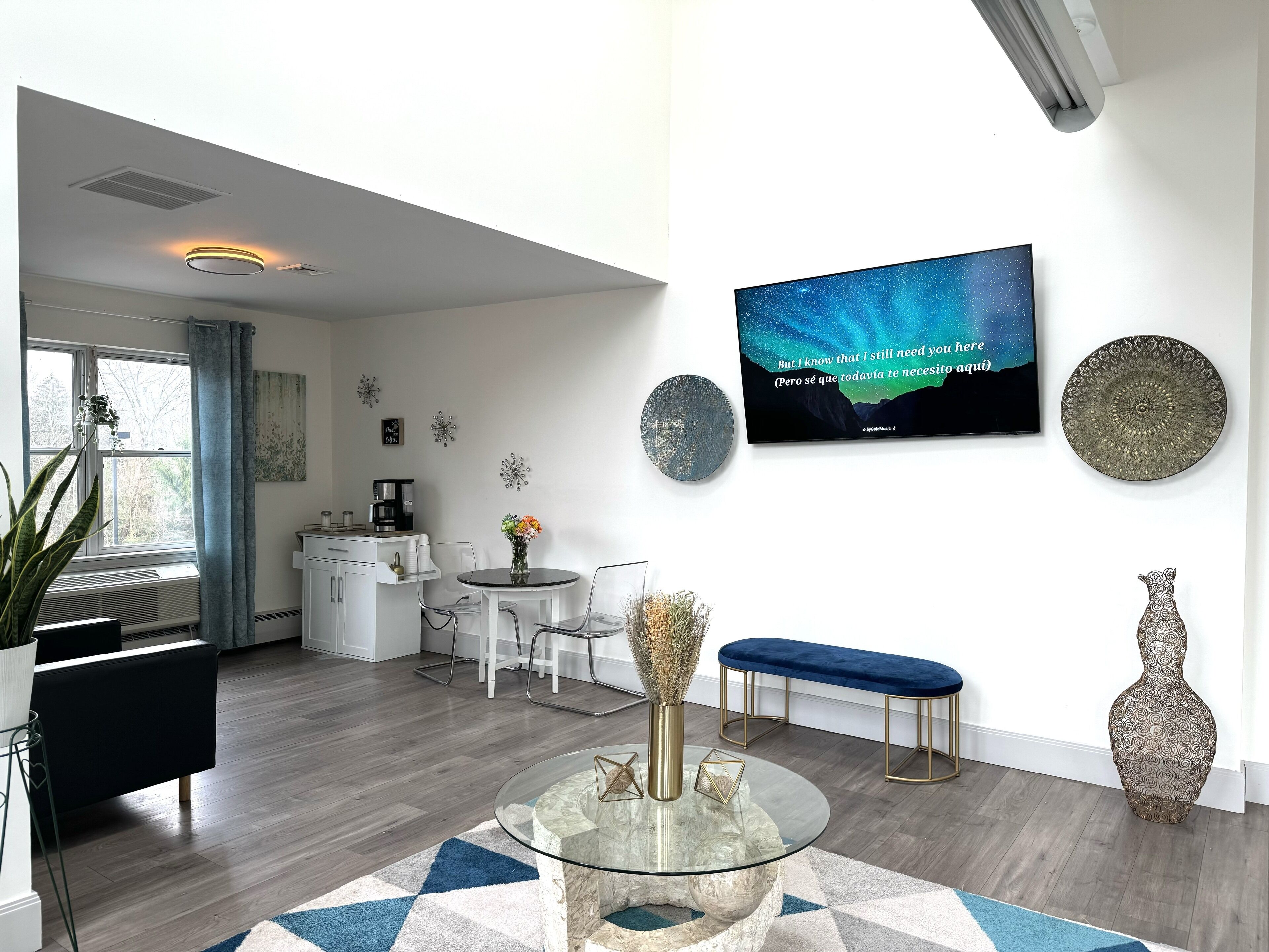 Smart TV de 55 polegadas com canais digitais, televisor 