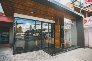 Entrada do alojamento