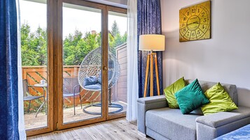 Estúdio (7 Przytulny) | Sala de estar | TV de ecrã plano 