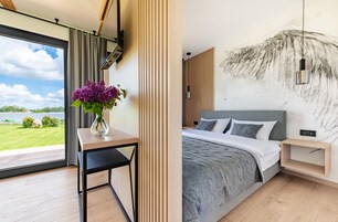Beachfront apartment with fireplace | Roupas de cama premium, frigobar, cofres nos quartos