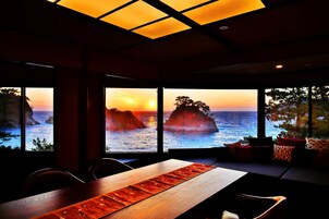 Quarto Twin, vista para o oceano (Private Open-air Bath, Second Room) | Vista do quarto