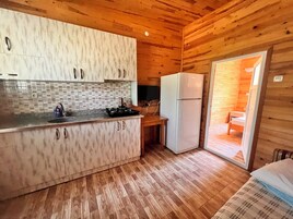 Apartamento Familiar | Cozinha privada | Um frigorífico/congelador grande, uma placa de cozinha, grelhador 