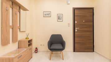 Apartamento superluxo, no piso térreo | 2 quartos, roupas de cama de algodão egípcio, roupas de cama premium