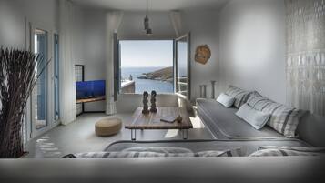 Villa de Luxo, vista para o mar (2) | Sala | TV plasma