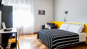 1 quarto, minibar, secretária, quartos insonorizados