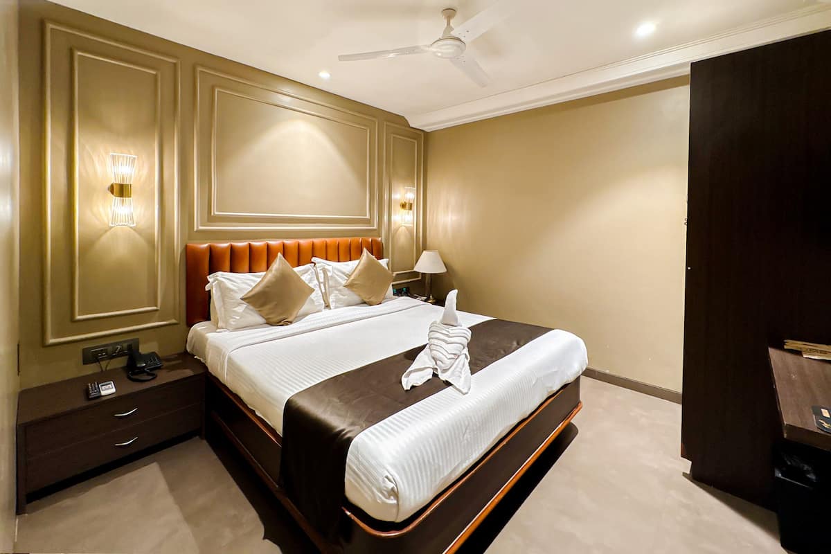 Super Deluxe Room | Lençóis italianos Frette, roupas de cama premium, quartos à prova de som