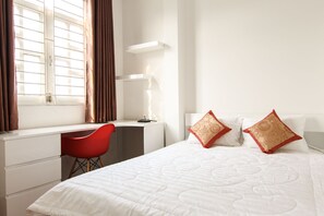 Apartamento Deluxe, 1 quarto | Secretária, quartos insonorizados, ferro/tábua de engomar, Wi-fi grátis 