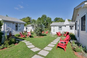 Cabana standard, 2 camas de casal, vista para o jardim | Vista para o jardim