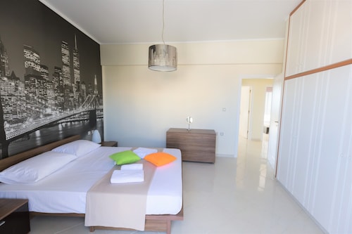 Apt Maravilloso Y Acogedor Con Terraza Privada En La Azotea Con Vistas Al Mar - Rhodes