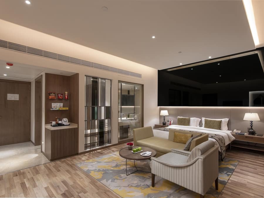 Quarto Duplo ou Twin Superior | Sala | Lareira