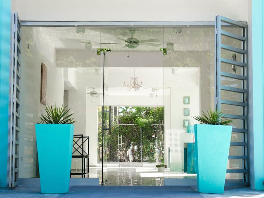 Entrada do alojamento