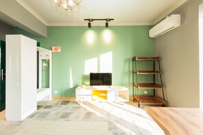 Apartamento, 1 quarto | Secretária, cortinas/cortinados opacos, Wi-fi grátis 