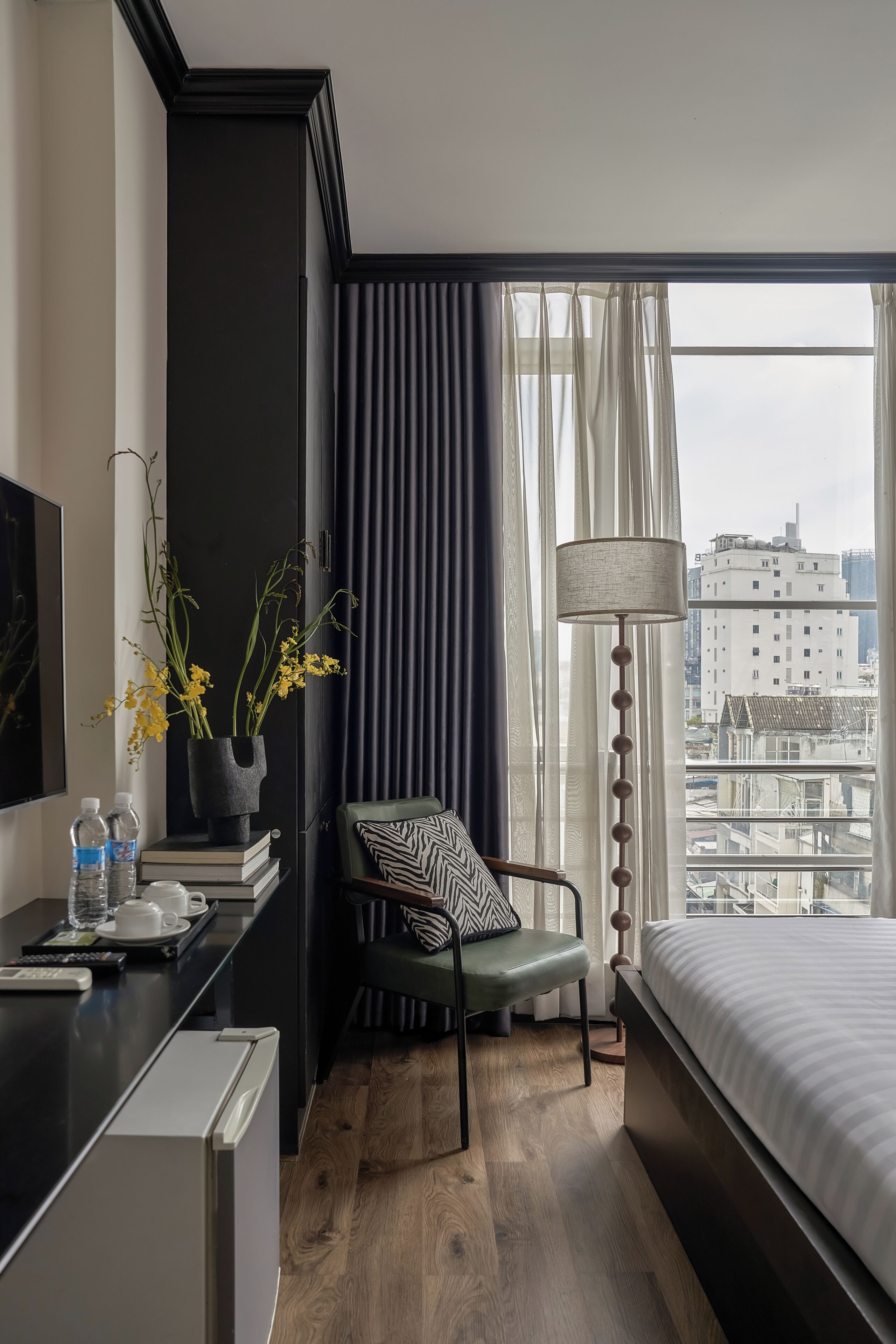 Quarto Duplo Premium, Vista para a cidade | Minibar, cofre no quarto, secretária, cortinas/cortinados opacos 