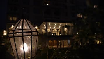 Outdoor banquet area