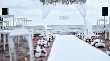 Área externa para casamento